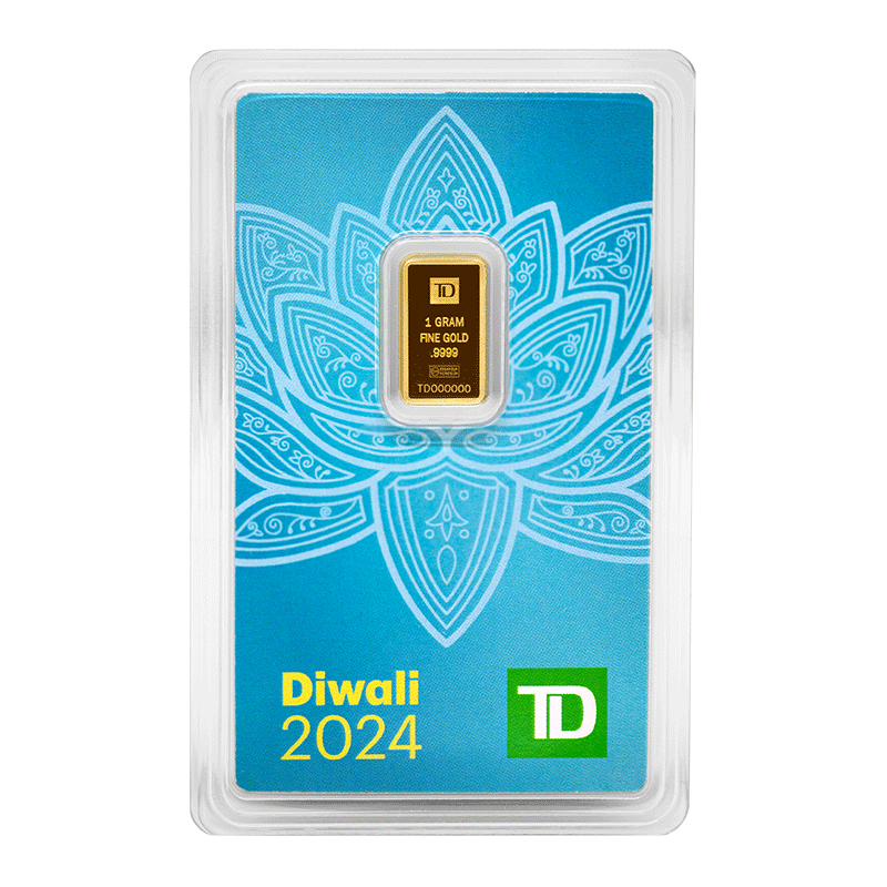 Buy 1 gram TD Diwali Gold Bar (2024) | Price in Canada | TD Precious Metals