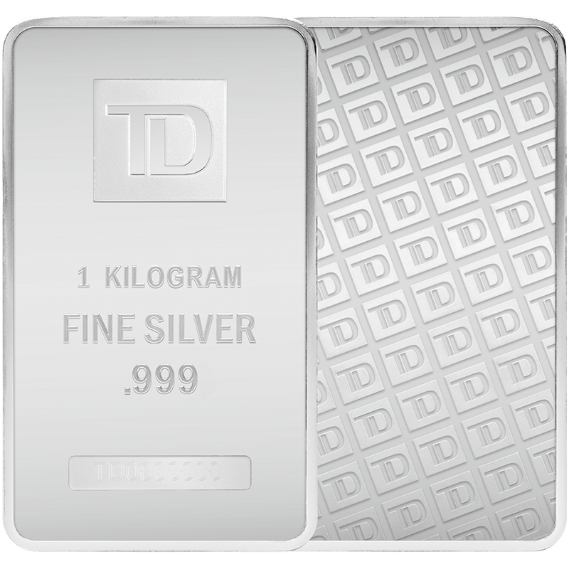 Buy 1 kg TD Silver Bar - Secure Storage | Price in Canada | TD Precious ...