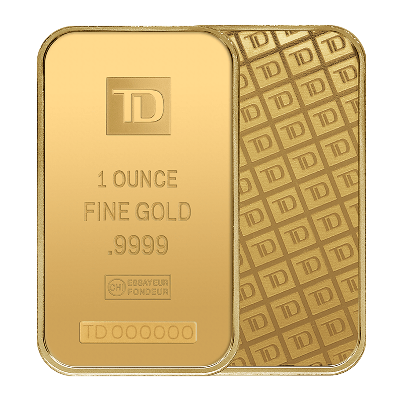 Buy 1 oz TD Gold Bar - Secure Storage | Price in Canada | TD Precious ...