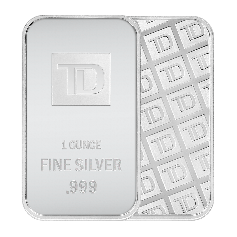 Buy 1 oz TD Silver Bar - Secure Storage | Price in Canada | TD Precious ...