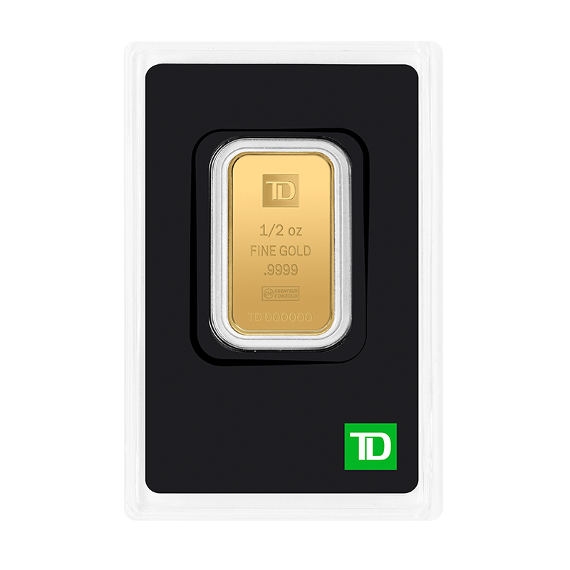 Buy 1/2 oz TD Gold Bar - Secure Storage | Price in Canada | TD Precious ...
