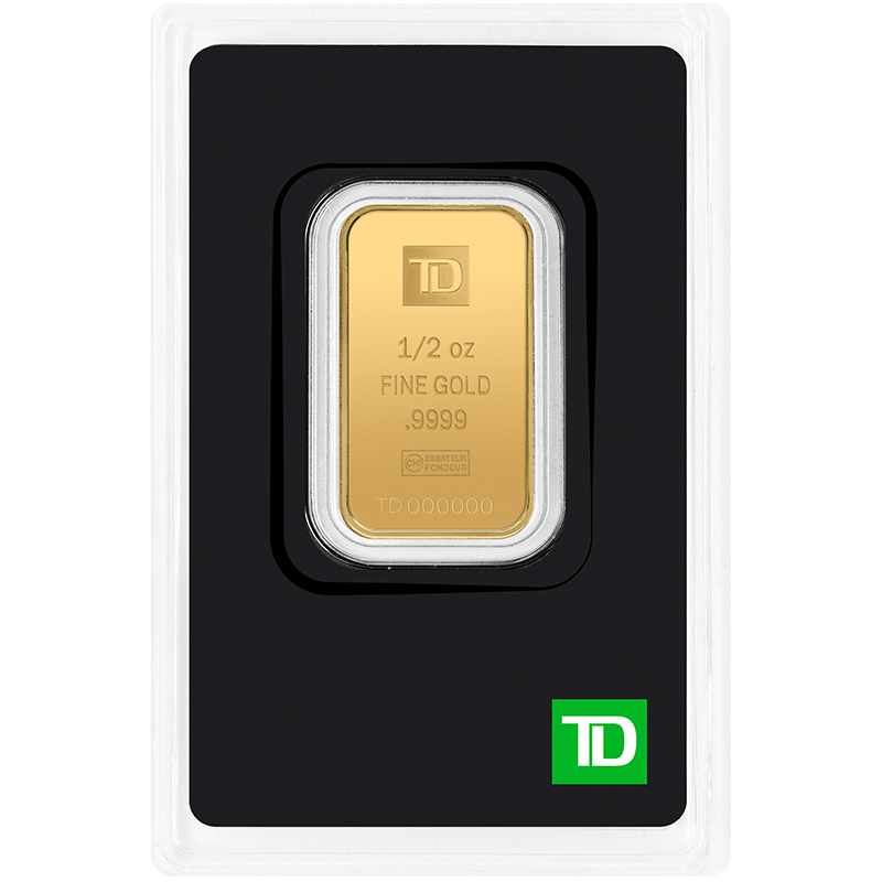 Achetez Lingot d’or TD de 1/2 oz | Prix au Canada | Métaux précieux TD