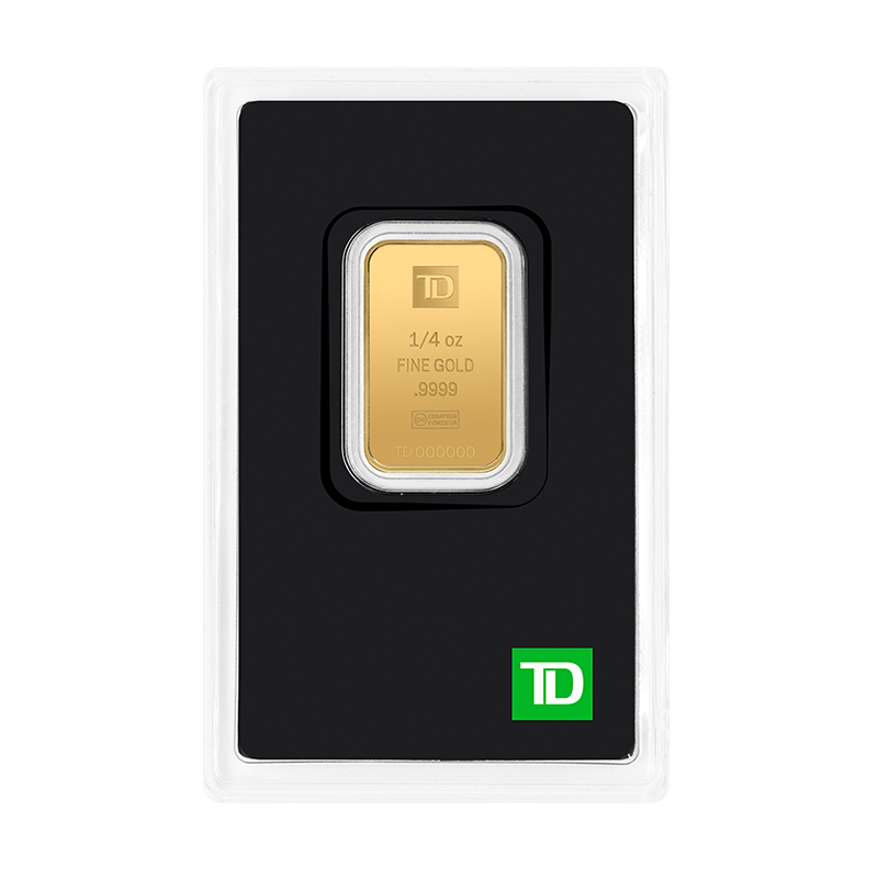 Buy 1/4 oz TD Gold Bar - Secure Storage | Price in Canada | TD Precious ...