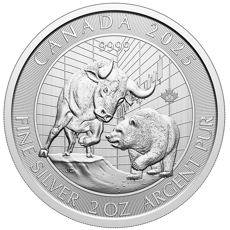 Buy 2 oz Bull and Bear Silver Coin (2025) | Price in Canada | TD ...